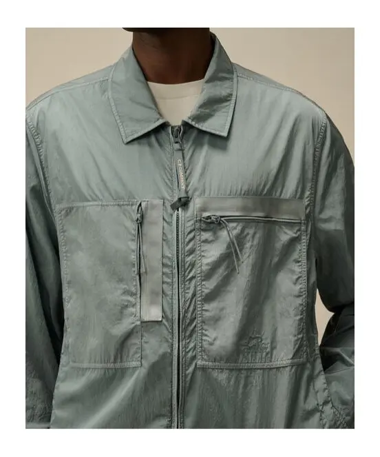 C.P. COMPANY Logo Embroidered Zip-up Jacket