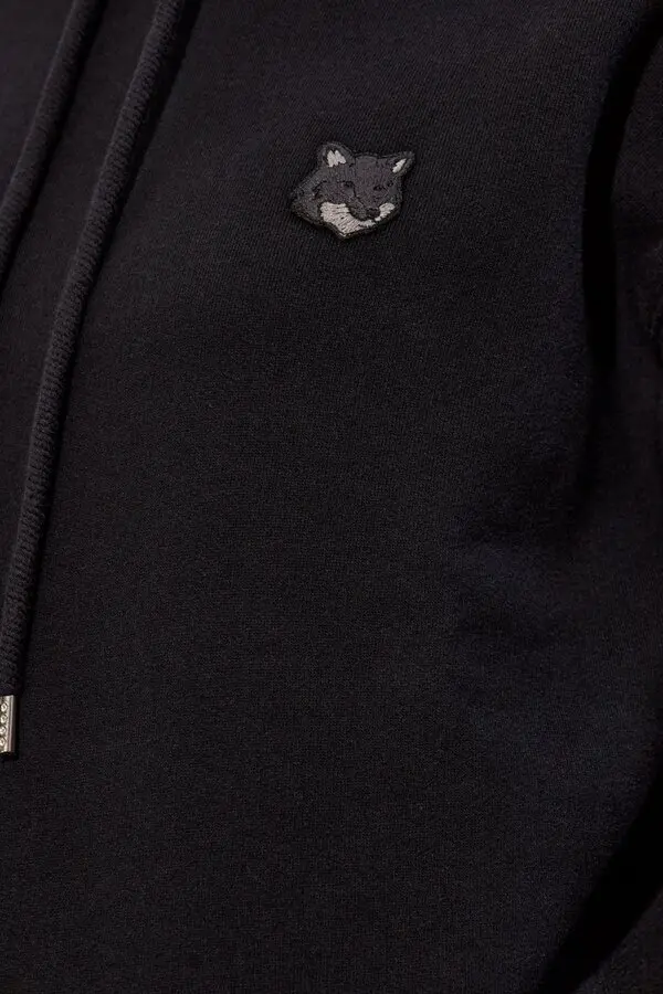 Maison Kitsuné Bold Fox Head Patch Drawstring Hoodie