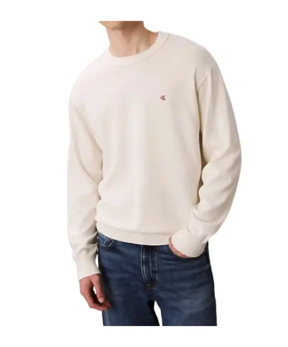 Calvin Klein Monogram Relaxed Jumper - Tofu