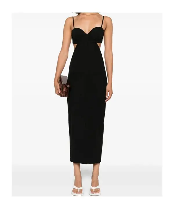 Patrizia Pepe Cut-out Twist-front Maxi Dress
