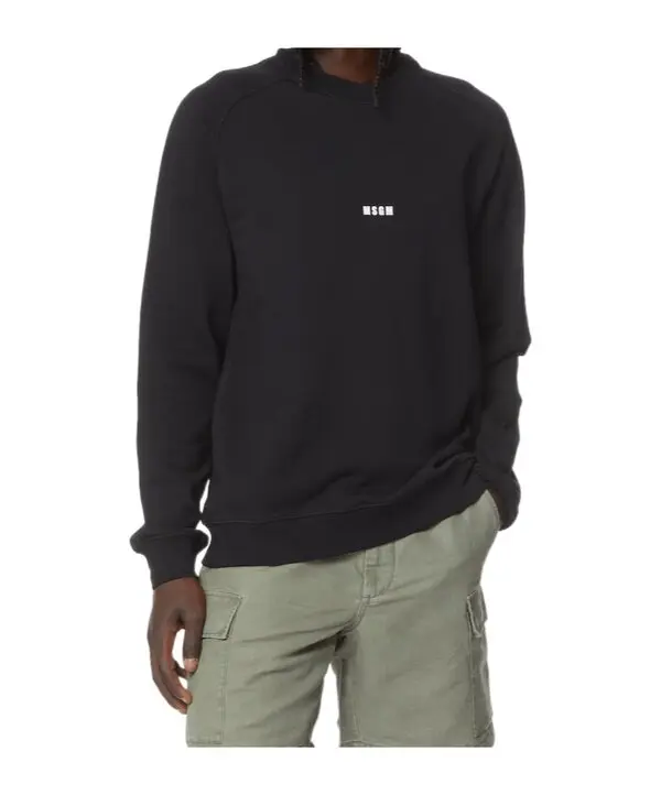 MSGM Logo Printed Crewneck Sweatshirt
