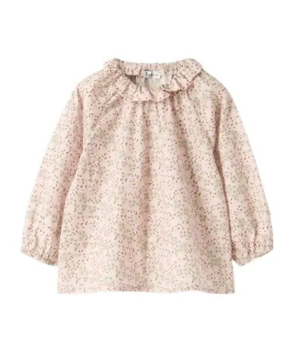 IL GUFO Ruffled Floral-print Shirt