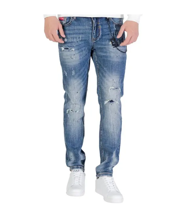 Icons Name Belt Loop Jeans - Blue