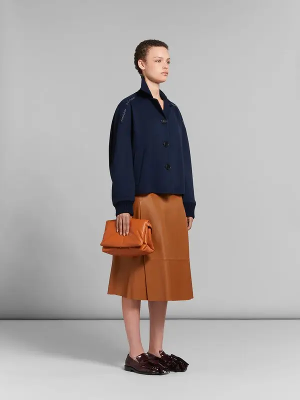 Marni Decorative-stitching Wool-blend Shirt Jacket