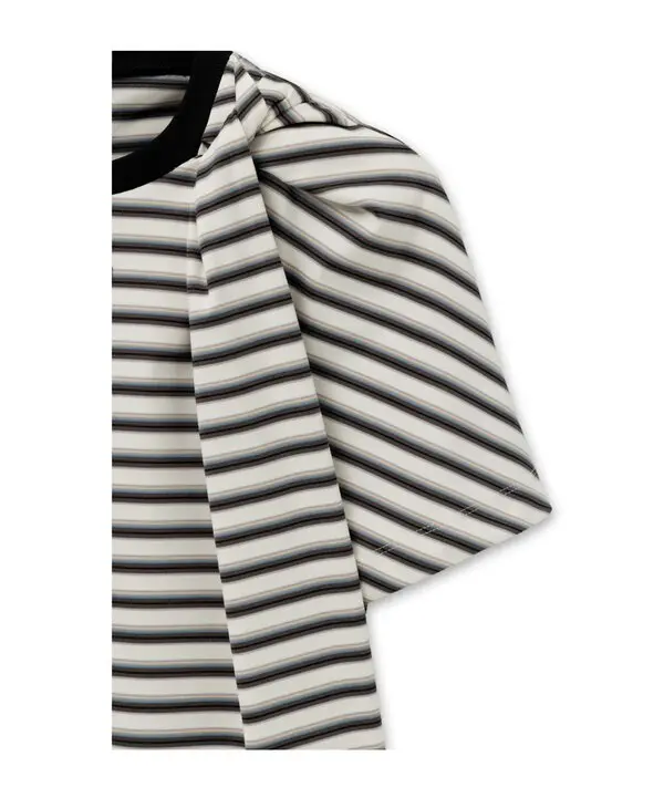WOOYOUNGMI Striped Draped T-shirt