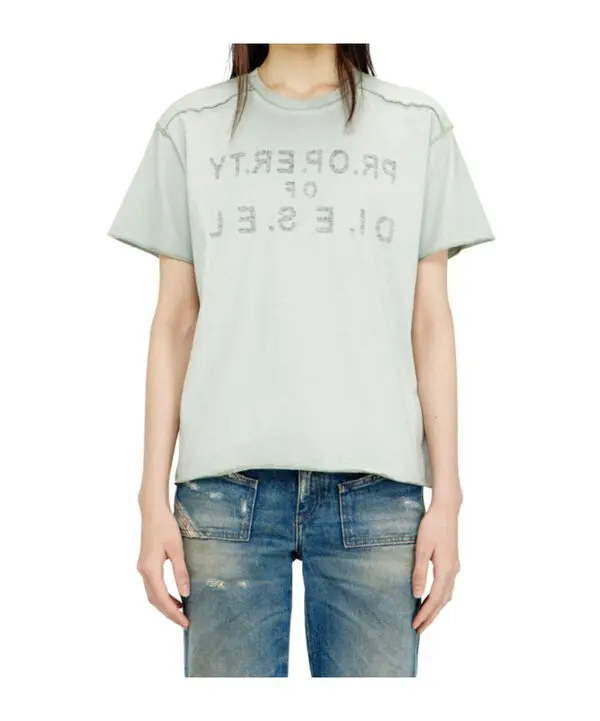 DIESEL® T-ily Crewneck T-shirt With Graphic Prints