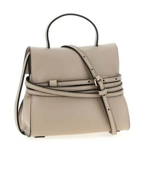 Moschino Tie Me Foldover Top Small Tote Bag