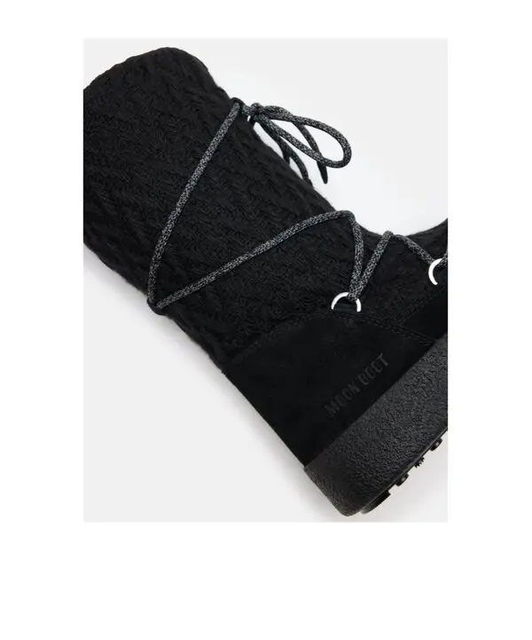 Moon Boot Knit-upper Lace-up Boots