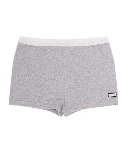 ENTIRE STUDIOS Ribbed Elastic-waist Shorts