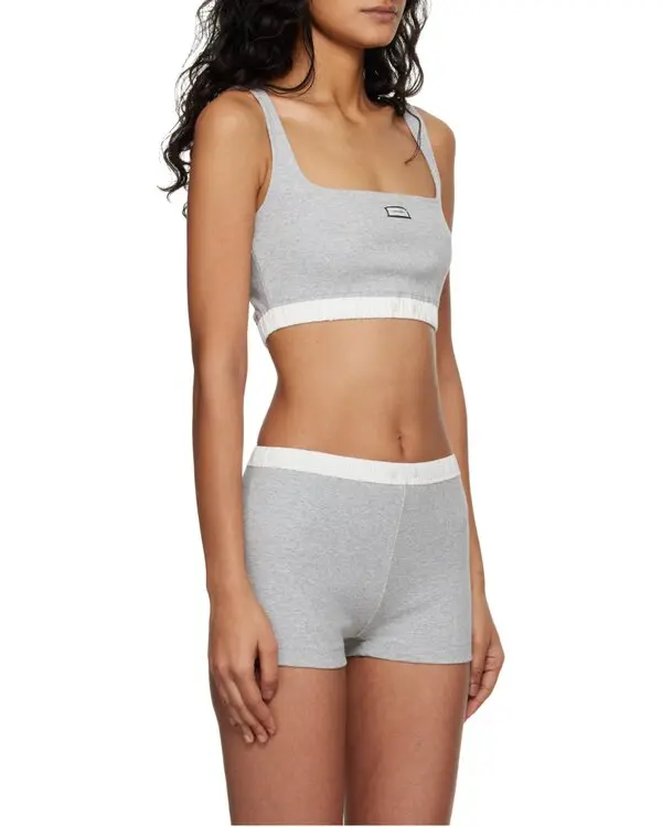 ENTIRE STUDIOS Ribbed Elastic-waist Shorts