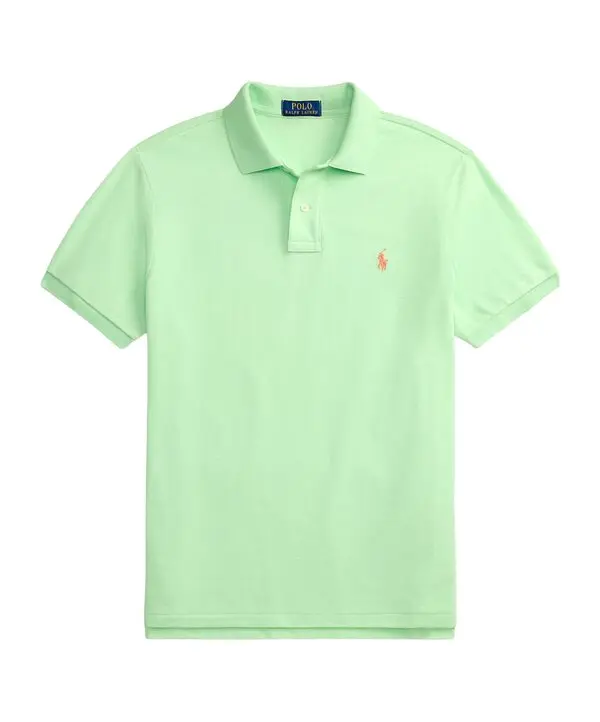 Polo Ralph Lauren Embroidered-logo Piqué Polo Shirt - Green