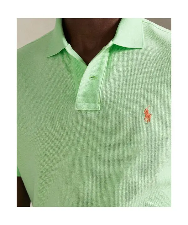 Polo Ralph Lauren Embroidered-logo Piqué Polo Shirt - Green
