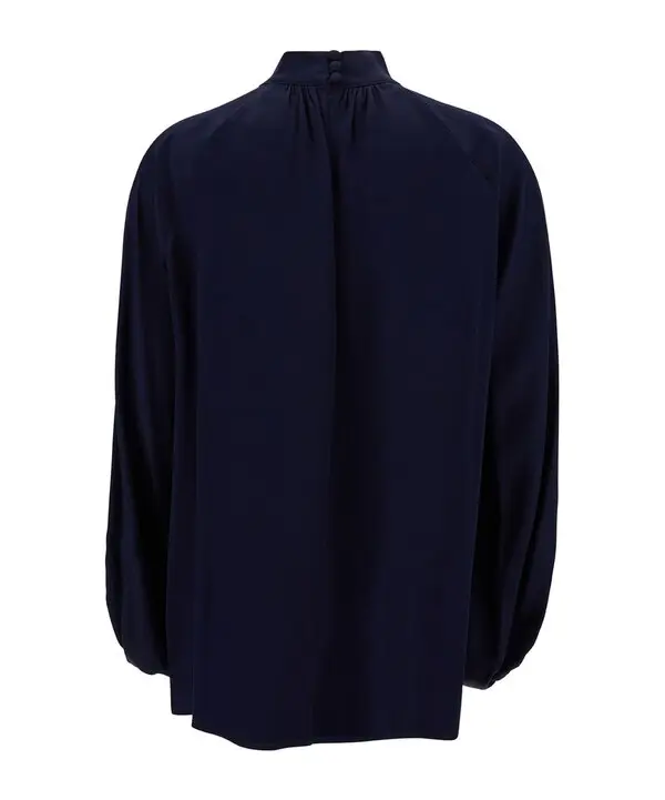 SEMICOUTURE Hollowed Out Long-sleeved Blouse