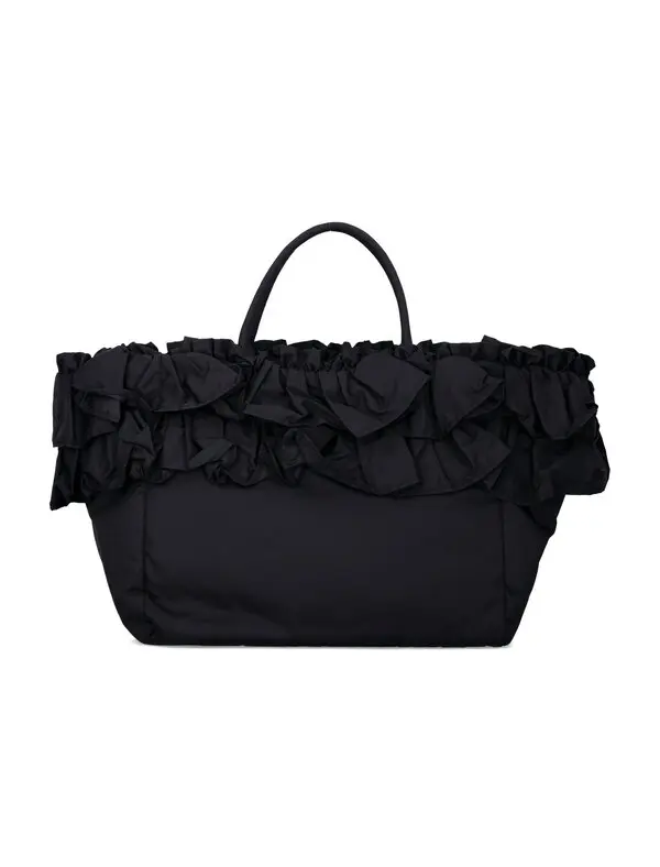 GANNI Xxl Ruffle Tote Bag