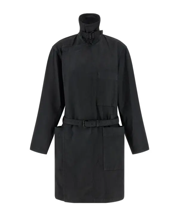 LEMAIRE Waxed Cotton Canvas Trench Coat