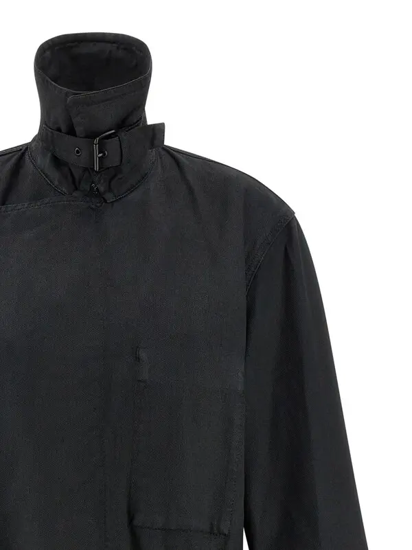 LEMAIRE Waxed Cotton Canvas Trench Coat