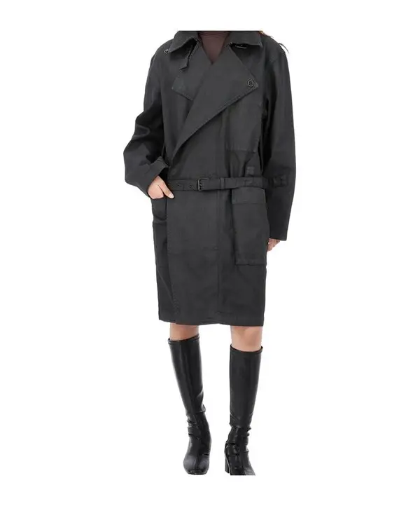 LEMAIRE Waxed Cotton Canvas Trench Coat