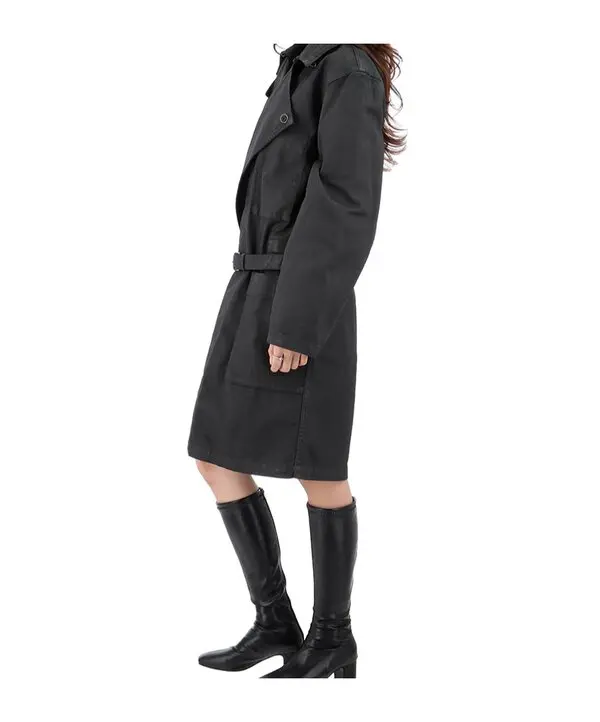 LEMAIRE Waxed Cotton Canvas Trench Coat