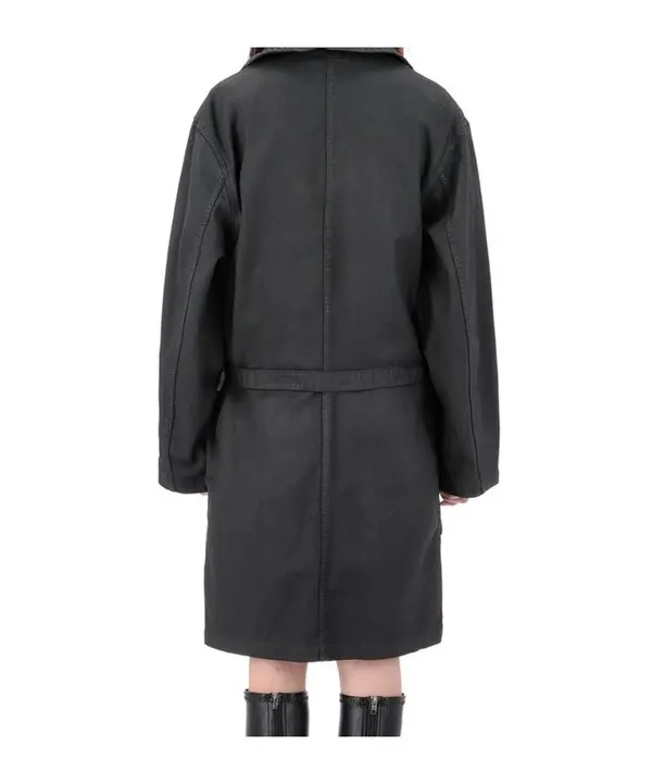 LEMAIRE Waxed Cotton Canvas Trench Coat