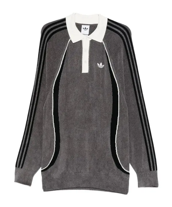 Adidas Long Sleeve Polo Shirt - Black