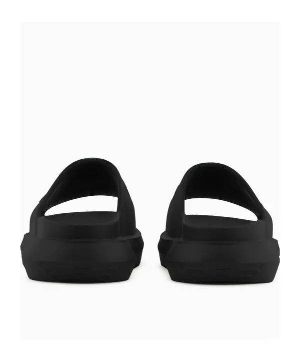Emporio Armani Rubber Slides With Embossed Logo
