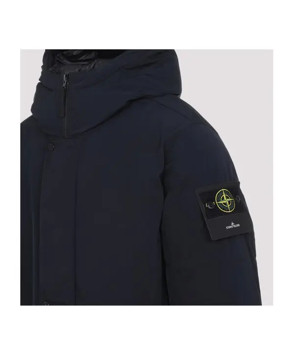 Stone Island Logo Patch Hooded Jacket