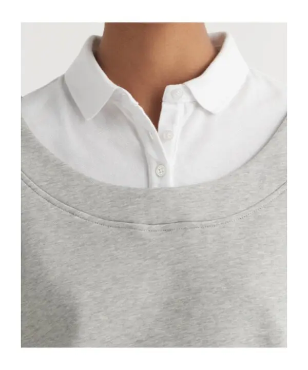 Paloma Wool Long Sleeve Collared Ribbed Dress