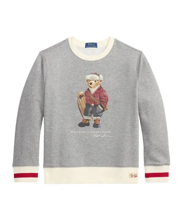 Polo Ralph Lauren Graphic Crew-neck Sweatshirt - Gray