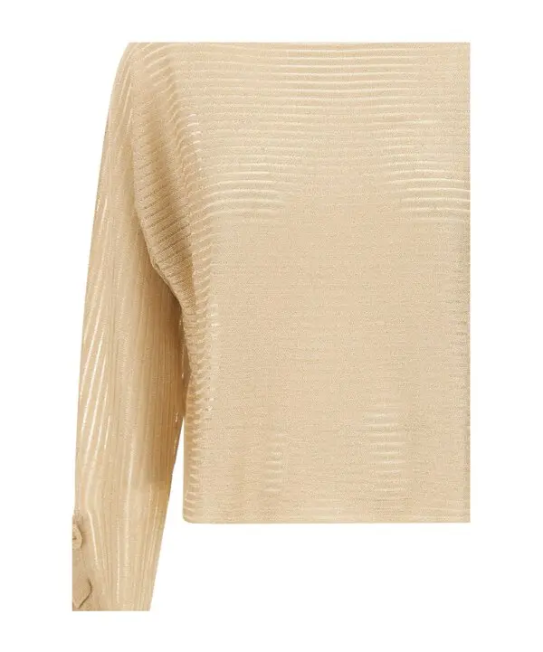 Liu Jo Striped Ruffled Top