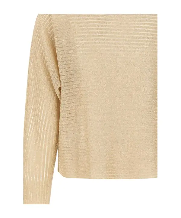 Liu Jo Striped Ruffled Top