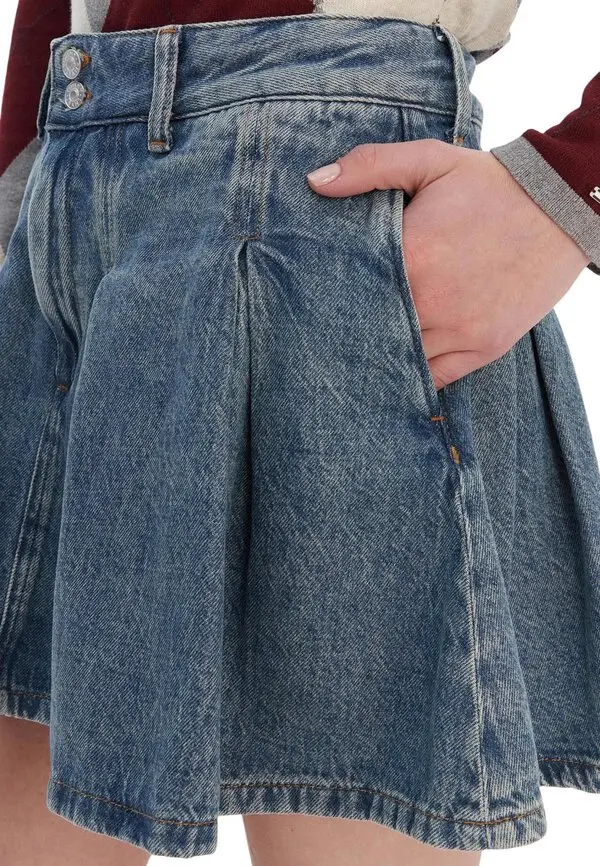 Tommy Hilfiger A-line Denim Skirt