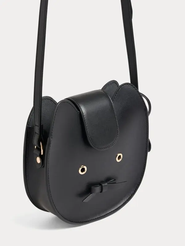 Bonpoint Juro Cat-face Bow Shoulder Bag