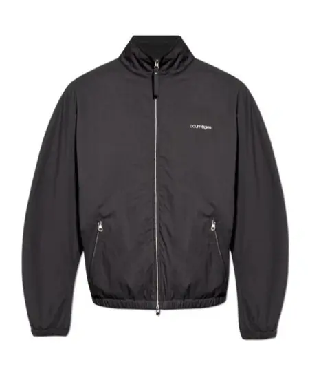 COURREGES Courrèges Logo Embroidered Zipped Jacket