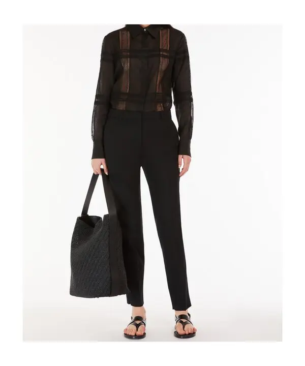 Max Mara High Waist Straight Leg Trousers