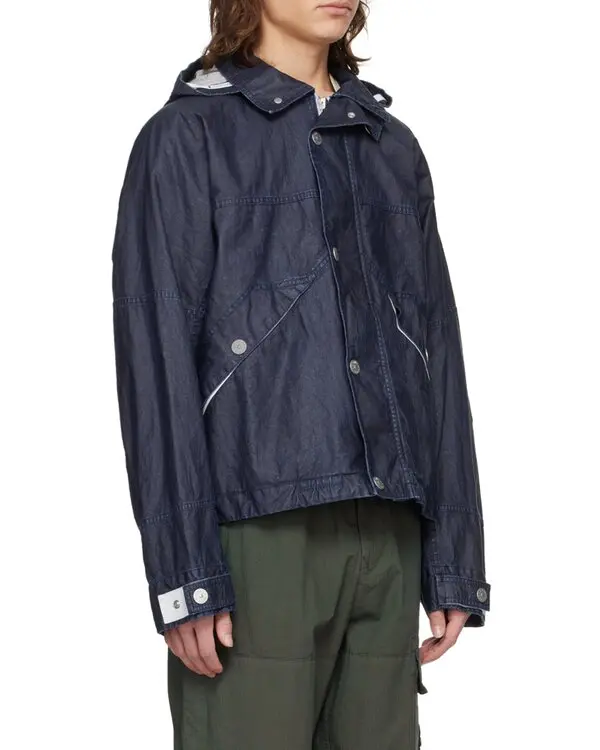 Stone Island Raw Plated Linen Hooded Jacket