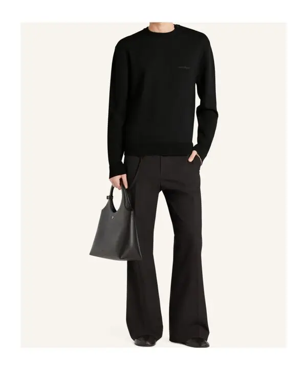 COURREGES Courrèges Logo Detailed Crewneck Jumper