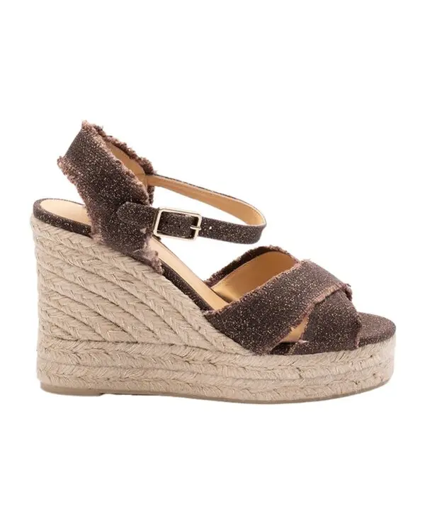 CastaÑer Bromelia Frayed Wedge Espadrilles