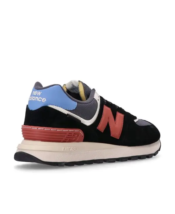 NEW BALANCE 574 Paneled Lace-up Sneakers - Black