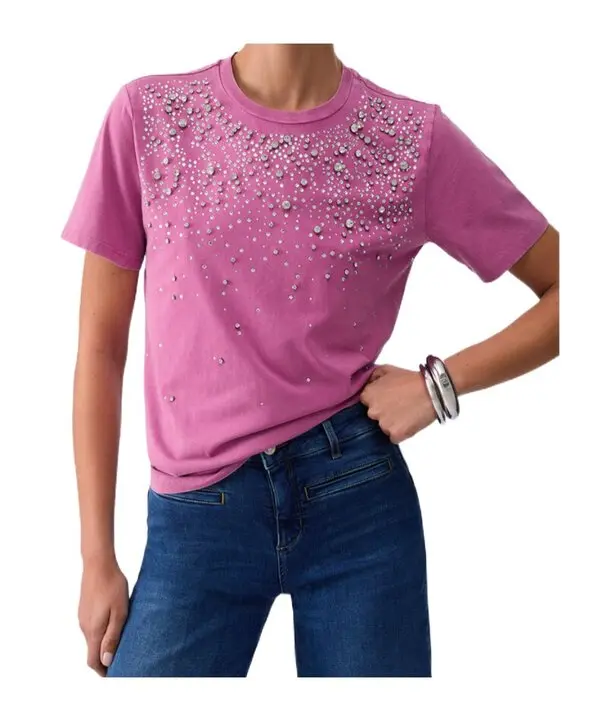 Liu Jo Embellished Round-neck T-shirt