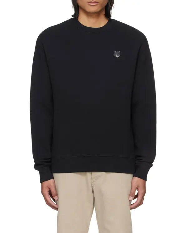 Maison Kitsuné Fox Head Patch Crewneck Sweatshirt