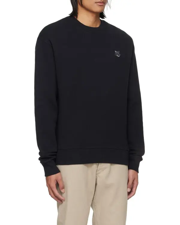 Maison Kitsuné Fox Head Patch Crewneck Sweatshirt