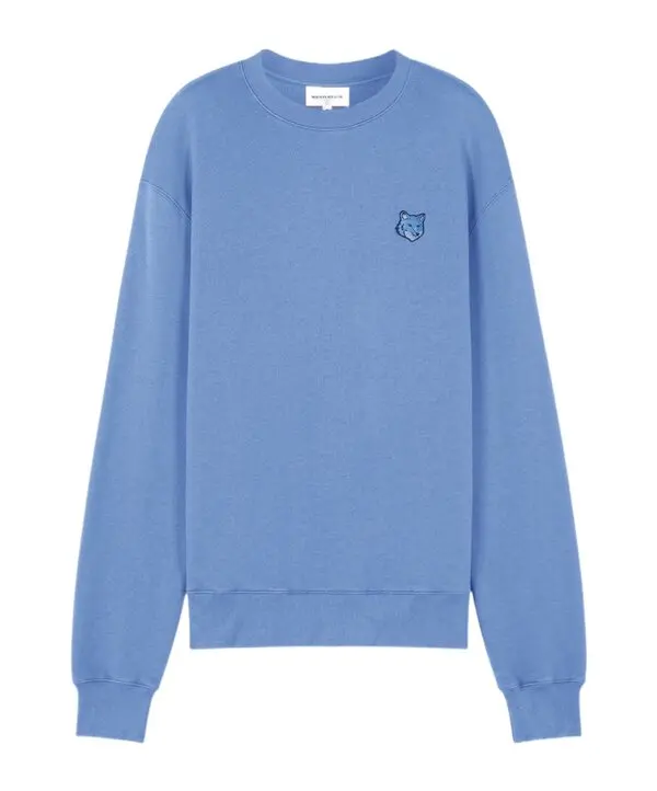 Maison Kitsuné Fox Head Patch Crewneck Sweatshirt