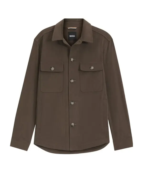 Hugo Boss Long-sleeved Shirt-style Jacket - Light Brown