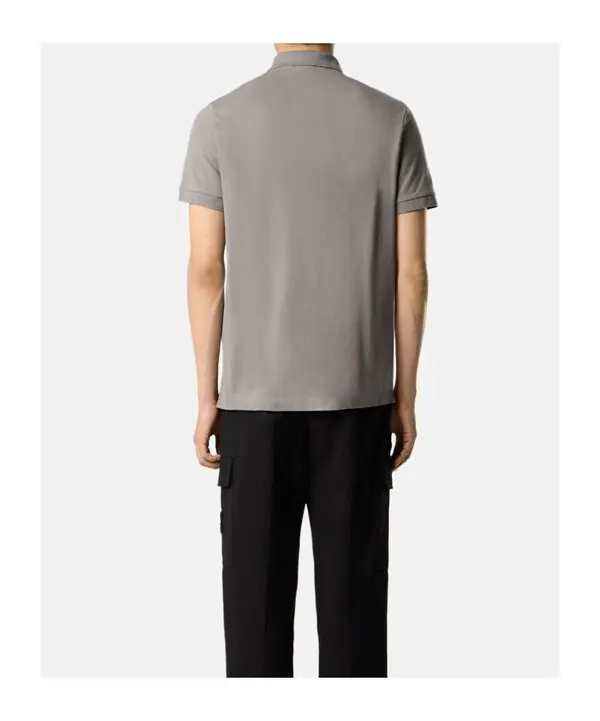 Stone Island Slim-fit Short-sleeve Polo Shirt With Compass Patch