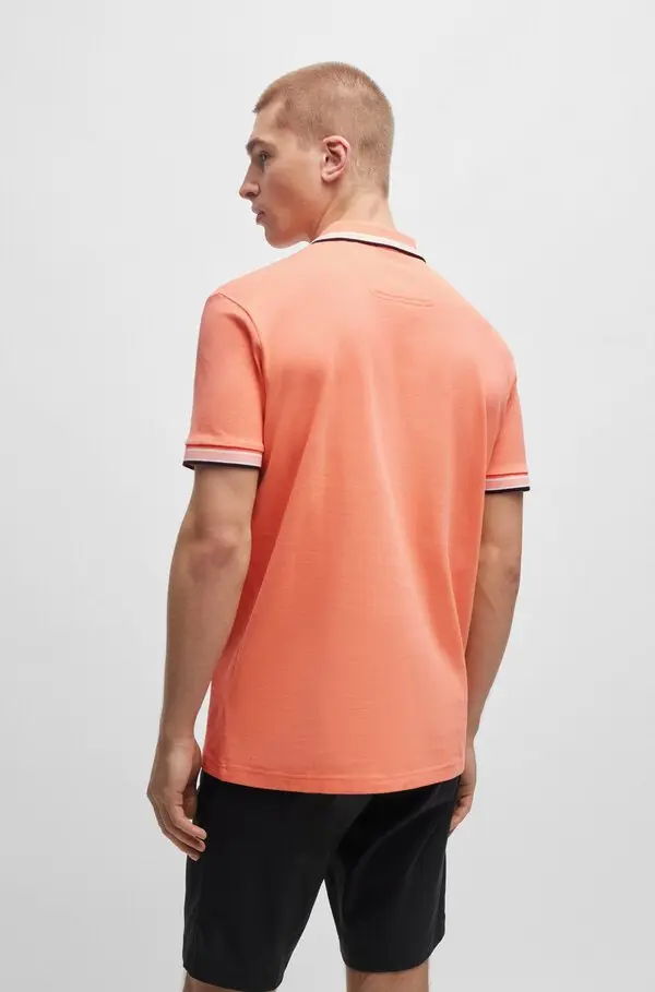 Hugo Boss Logo-embroidered Piqué Polo Shirt