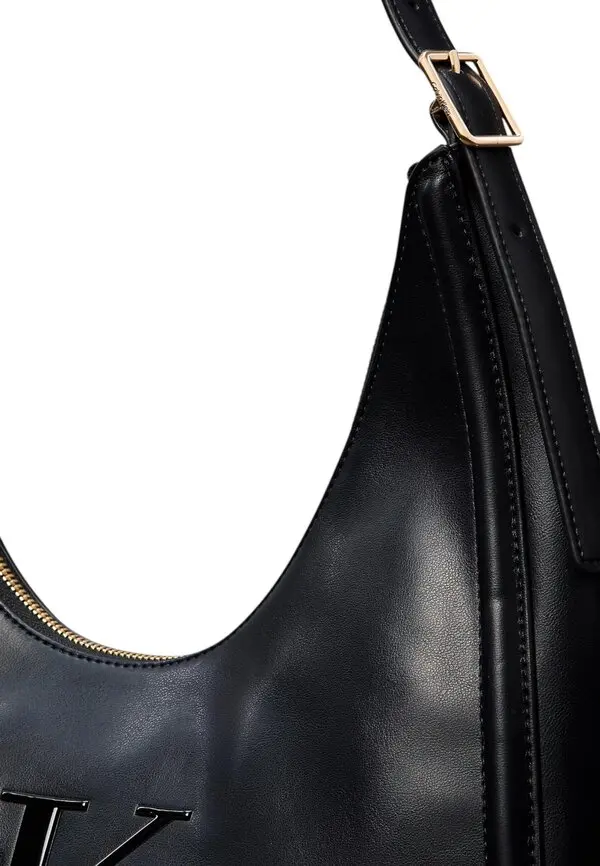Calvin Klein Soft Touch Crescent Logo Hobo Bag