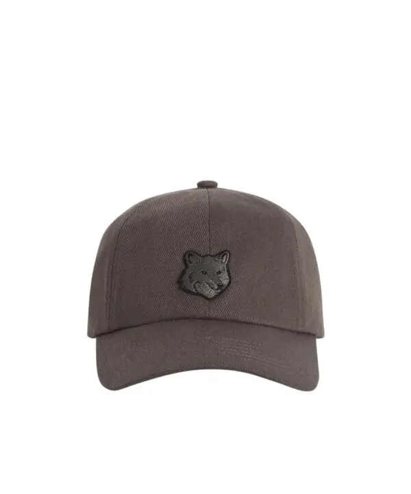 Maison Kitsuné Fox Patch Baseball Cap - Black