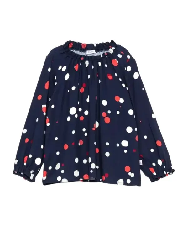 IL GUFO Polka Dot-pattern Blouse - Blue