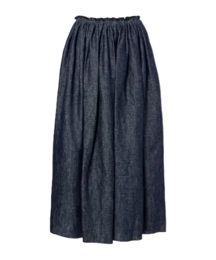 Gabriela Hearst Eloran Linen Midi Skirt - Black