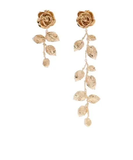 Magda Butrym Floral Gold-plated Drop Earrings - Yellow